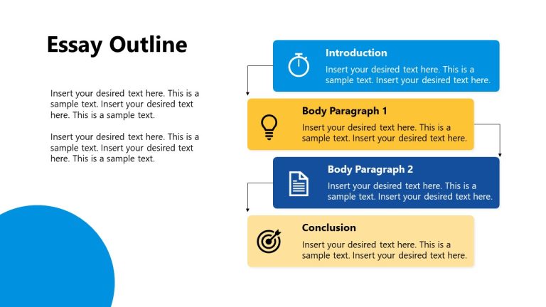Essay Outline Presentation PPT Template - SlideModel