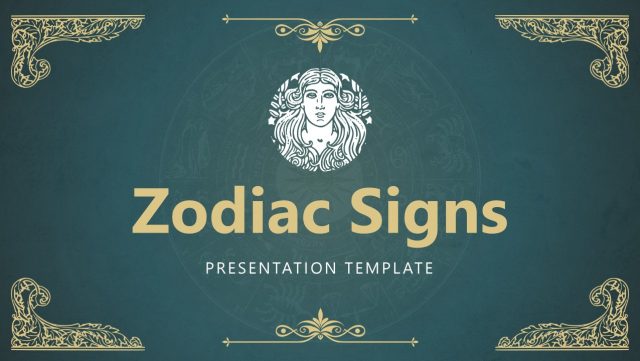 Cover Slide - Zodiac Signs Presentation Template - SlideModel