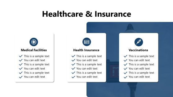 Healthcare & Insurance Slide - Employee Relocation Presentation Template - SlideModel