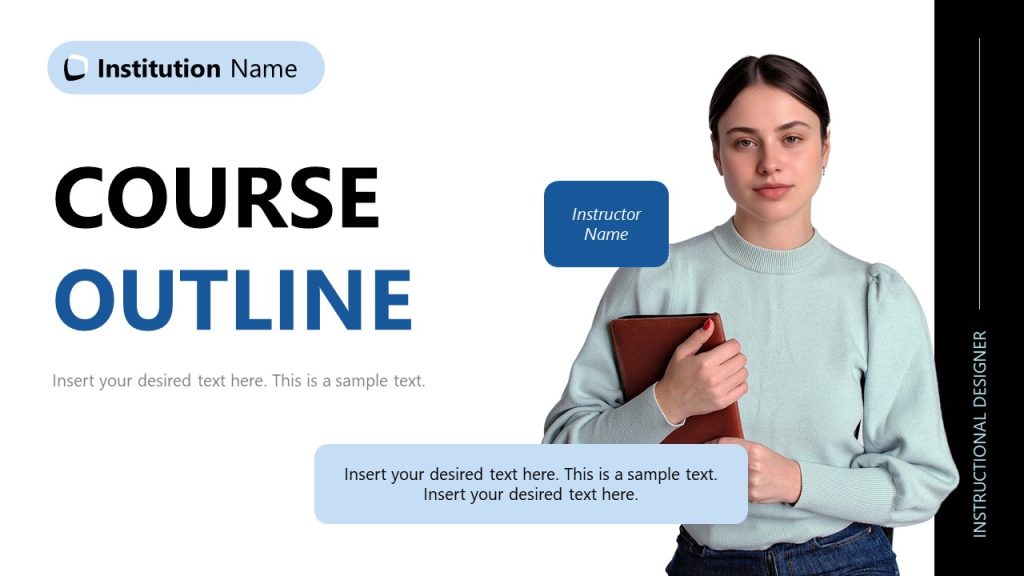 Cover Slide - Course Outline Template - SlideModel