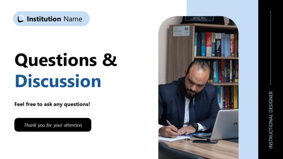 Questions & Discussions Slide - Course Outline Slide Template - SlideModel