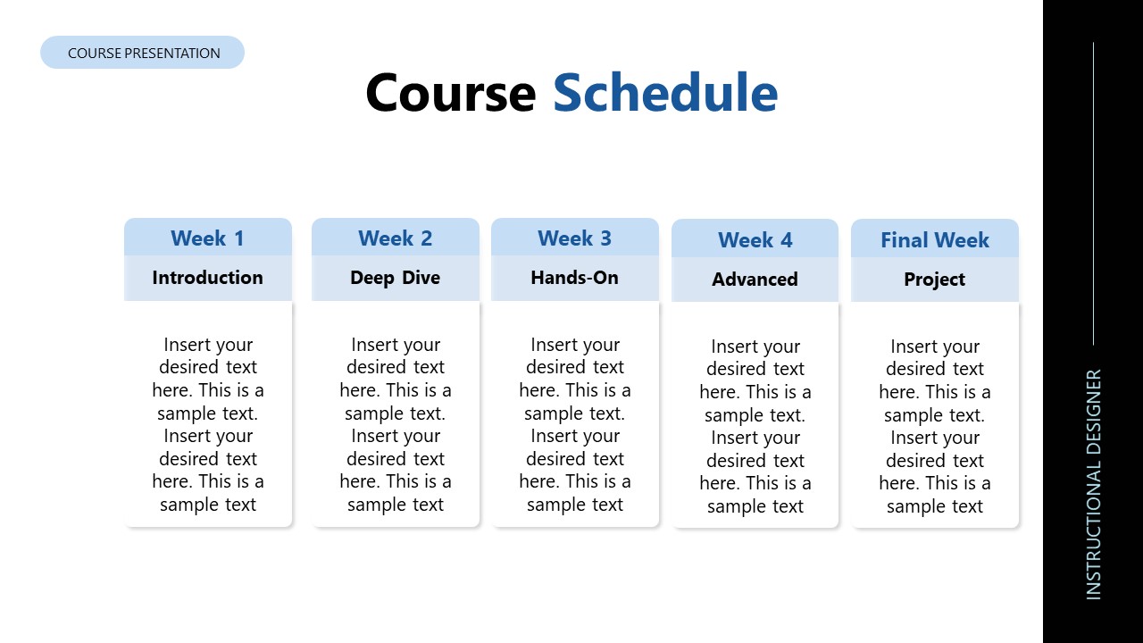 Course Outline PowerPoint Template & Presentation Slides
