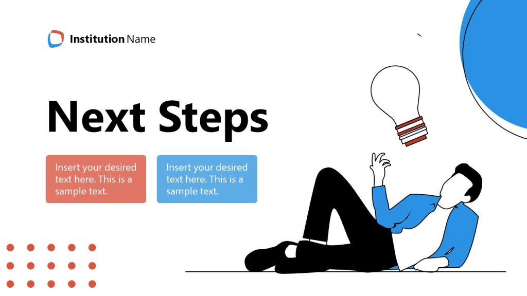 Next Steps PowerPoint Presentation Template Slide - SlideModel