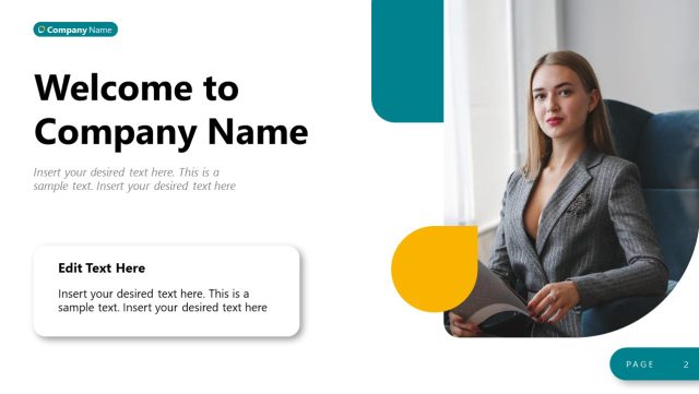 Welcome to Company Presentation Slide - SlideModel