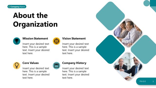 About the Organization - HR Induction Slide Template - SlideModel