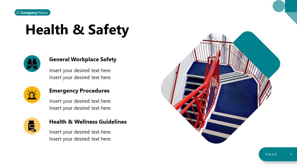 Health & Safety Slide - HR Induction Template Slide - SlideModel
