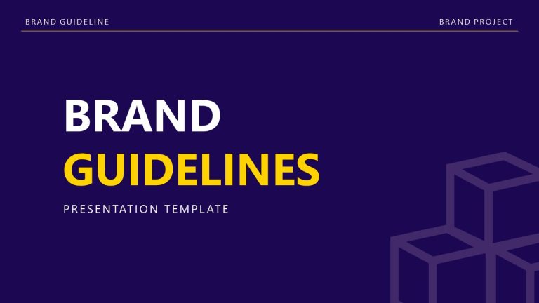 Cover Slide - Brand Guidelines PPT Template - SlideModel