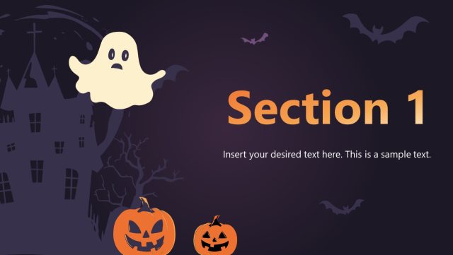 Section Header Slide - Scary Haunted Template - SlideModel