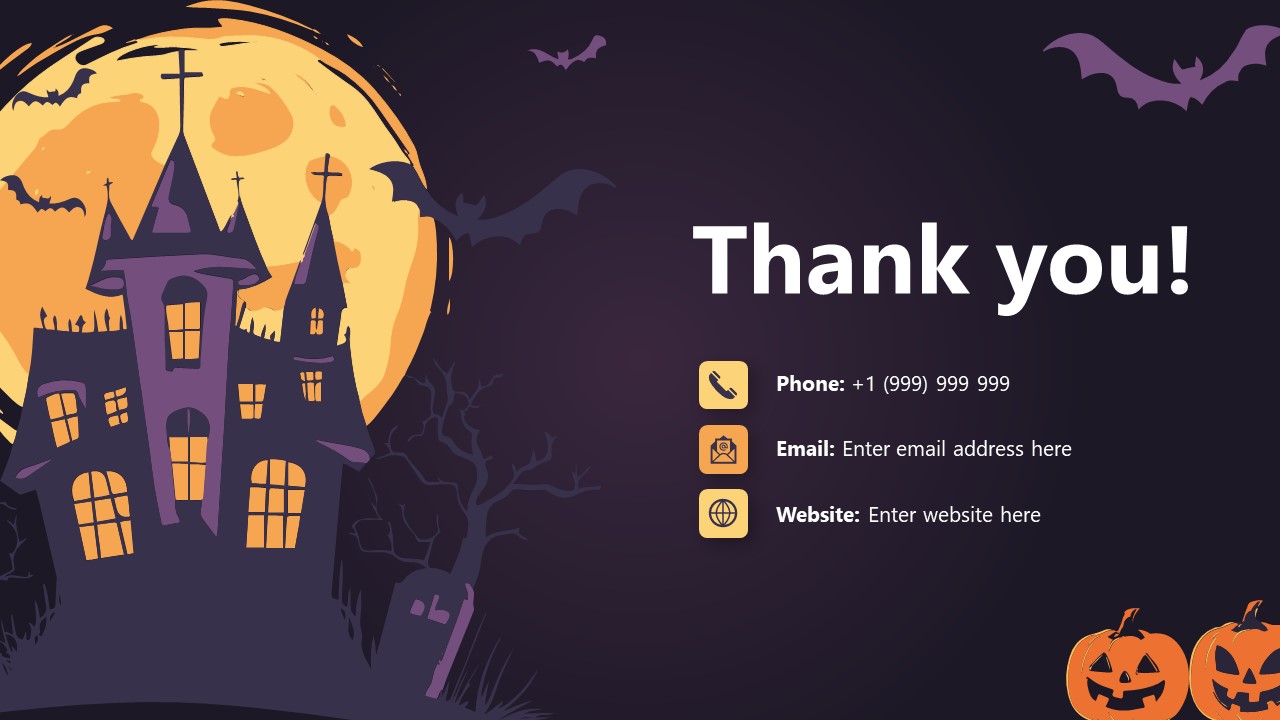 Scary Haunted PowerPoint Template