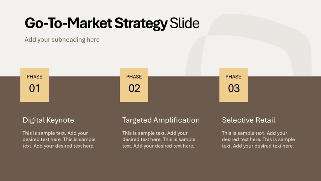Go-To-Market Strategy Points Presentation Slide - SlideModel