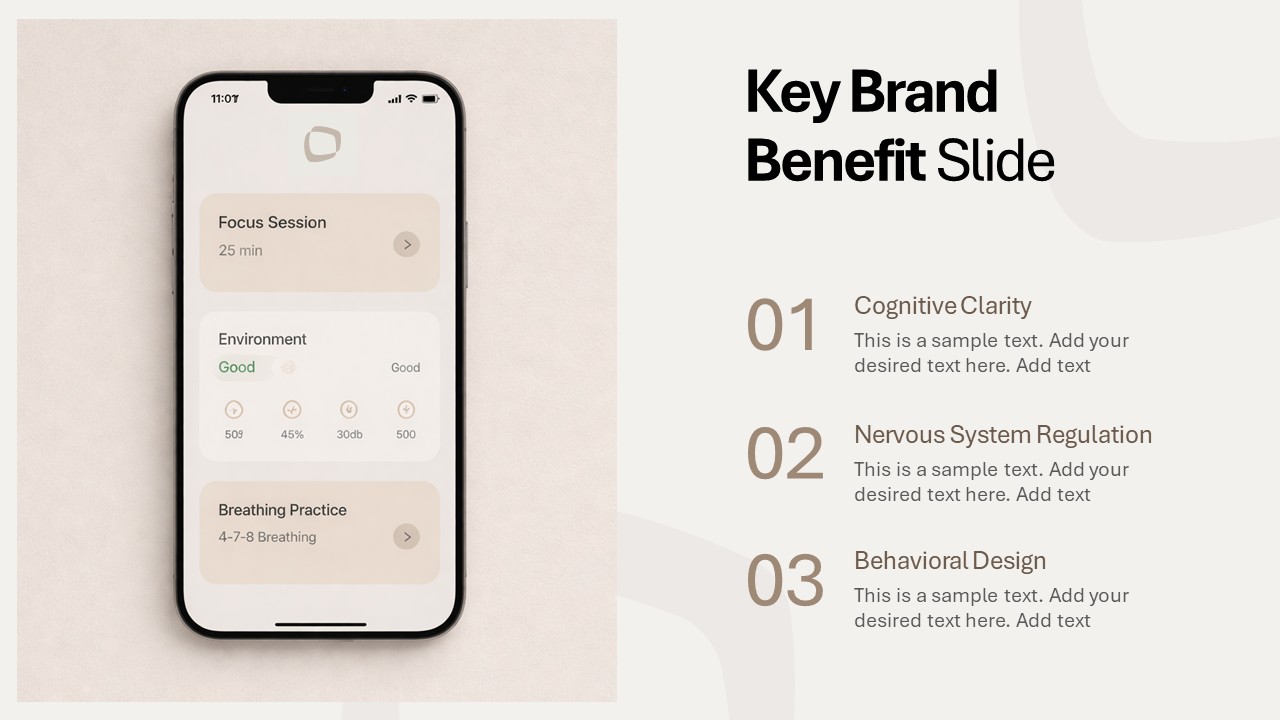 Wellness Brand Product Presentation PowerPoint Template