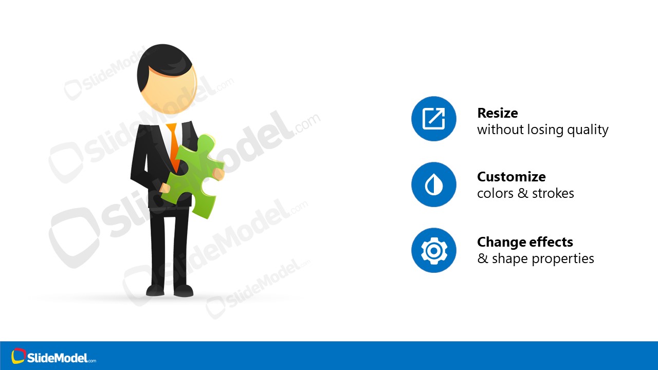 Person Jigsaw Puzzle Scene Illustration - SlideModel