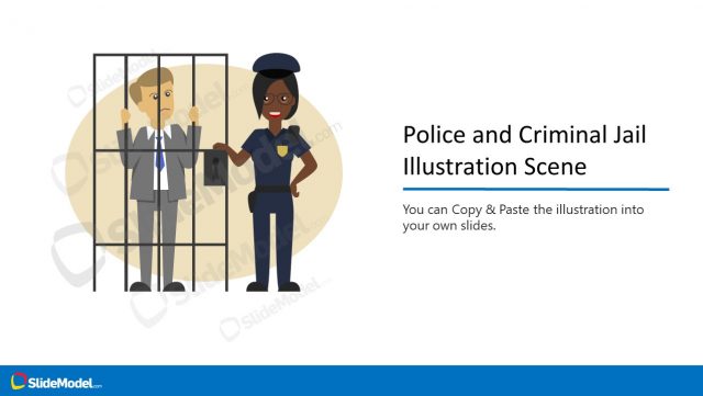 Police and Criminal Illustration PowerPoint - SlideModel