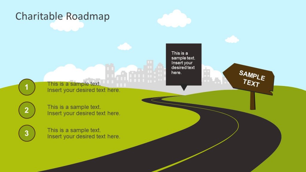 Building Background Roadmap Slide - SlideModel