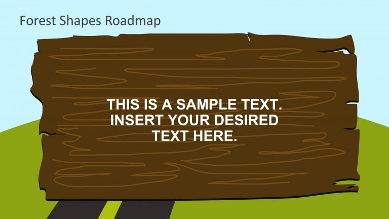 Wooden Log Text Board - SlideModel