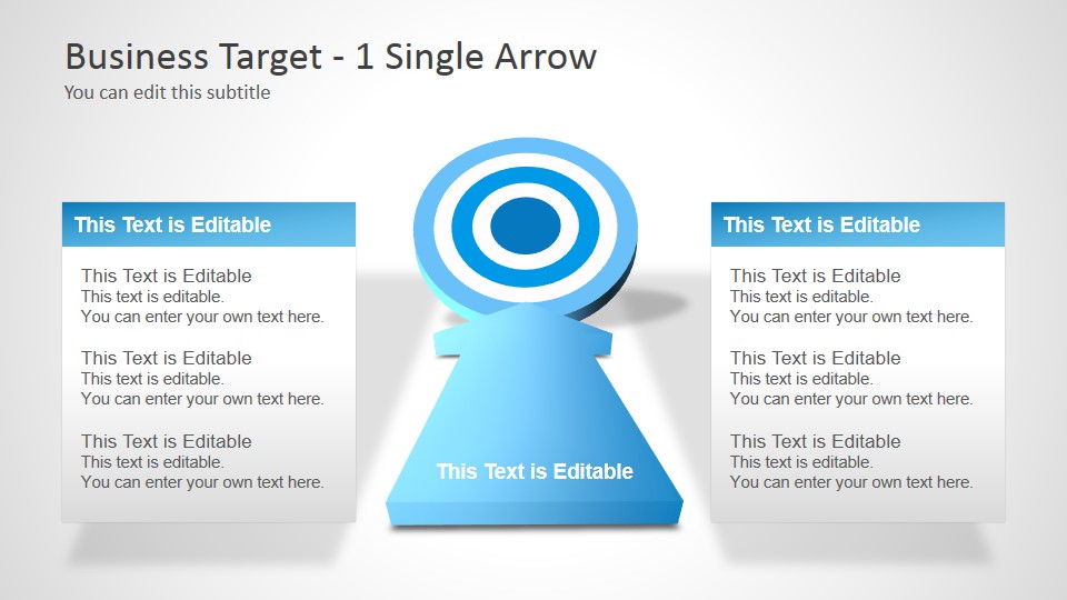 Free Blue Target Shapes for PowerPoint & Google Slides
