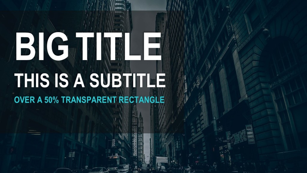 Big Title Slide Template Design for PowerPoint - SlideModel