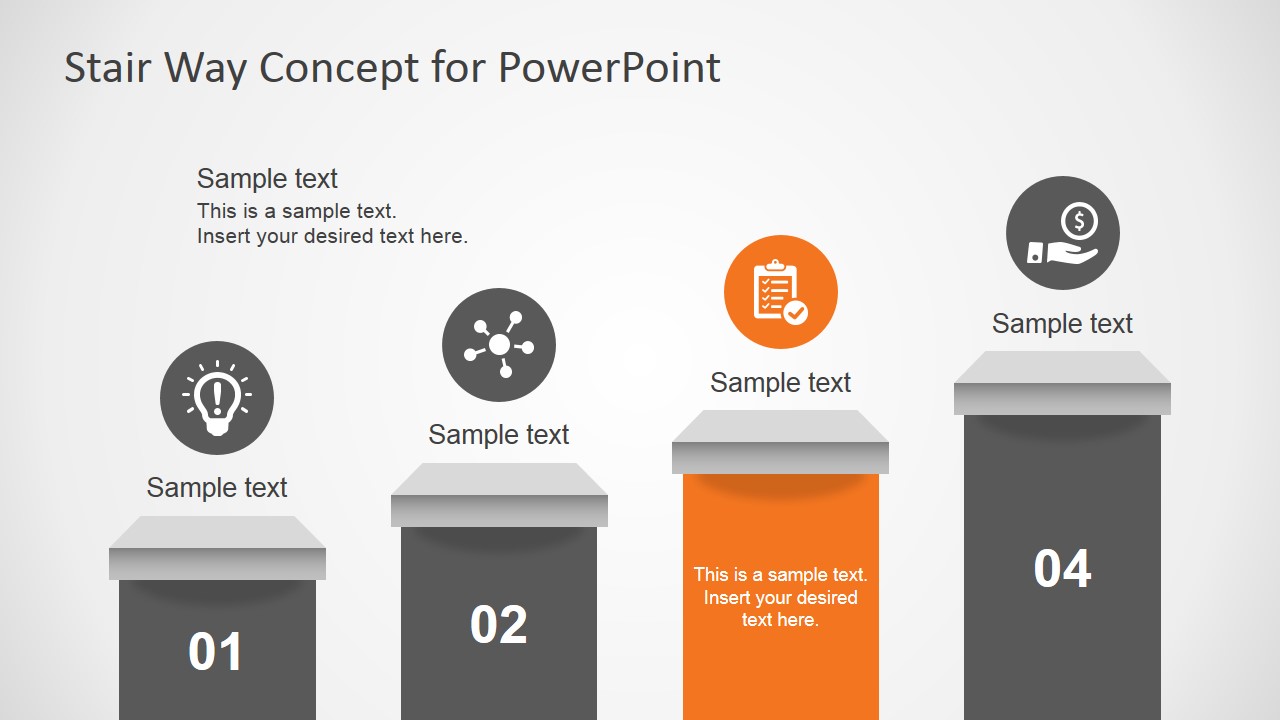Free Stair Way Concept Slides for PowerPoint & Google Slides