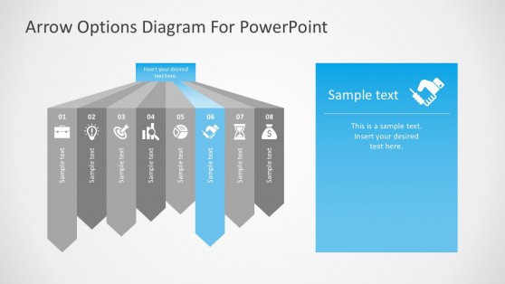 Free Arrows With Icons Flat PowerPoint Design - SlideModel