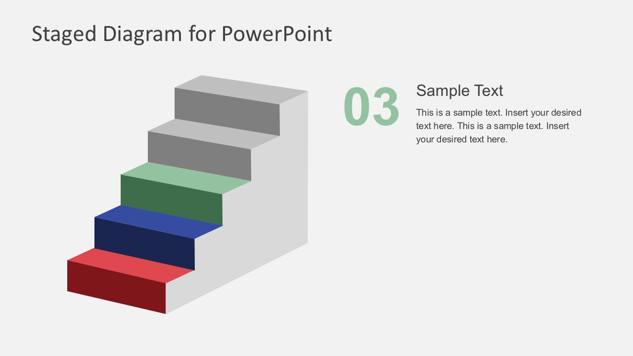 Free Staged Diagram PowerPoint Template & Google Slides