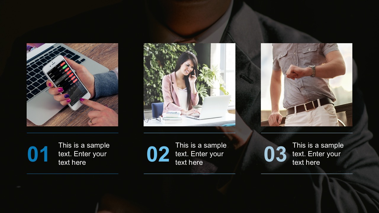 Free Three Topics Business Template & Google Slides