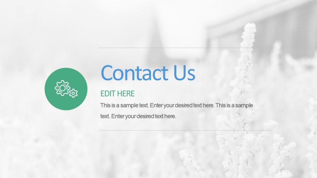 Infographic Icon Contact Us Slide - SlideModel
