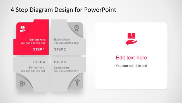 Infographic Slide of 4 Step Template - SlideModel