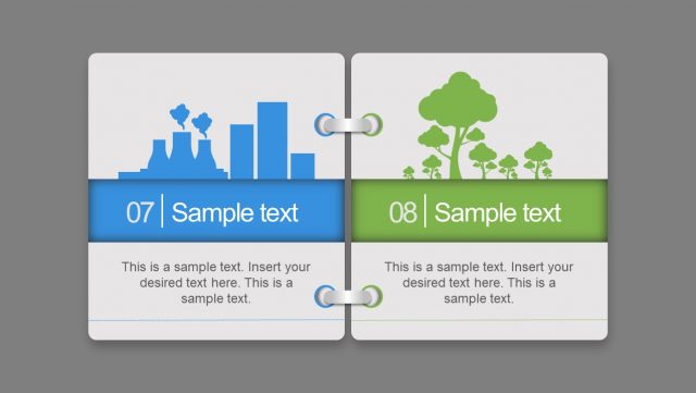 Template of Two Index Cards - SlideModel
