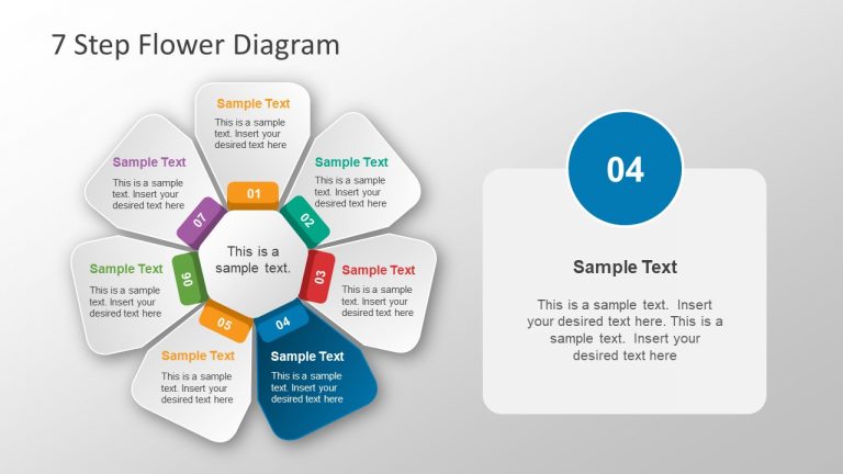 Editable Flower Template Free PPT - SlideModel