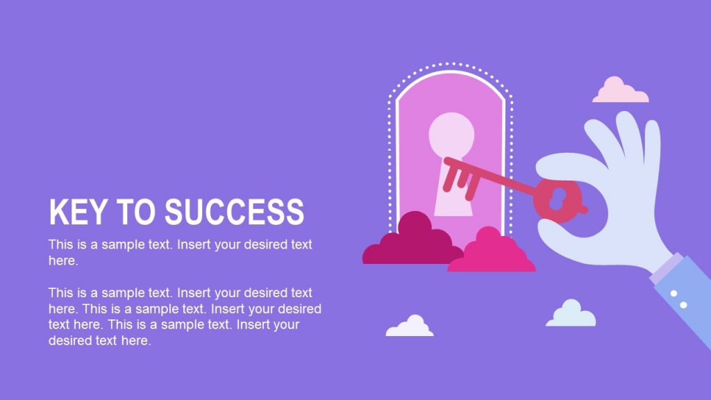 Key to Success Metaphor PowerPoint - SlideModel