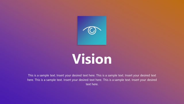 Vision Slide of Business PPT - SlideModel