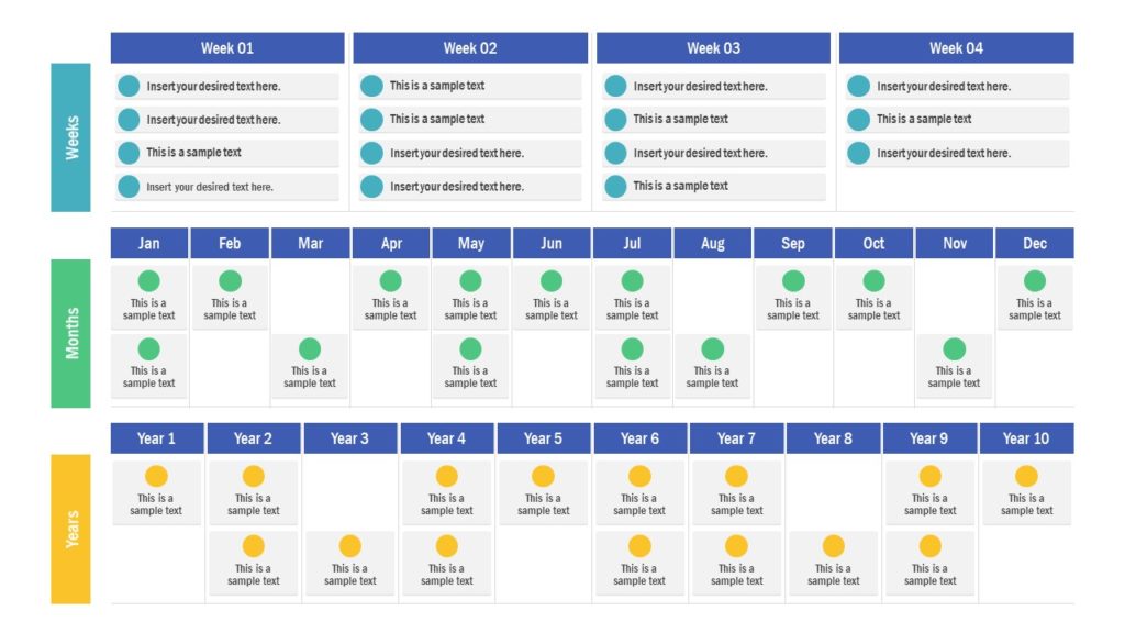 Free Card Scheduler Template Design - SlideModel