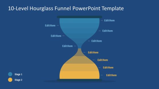 Hourglass Template of Funnel PowerPoint - SlideModel