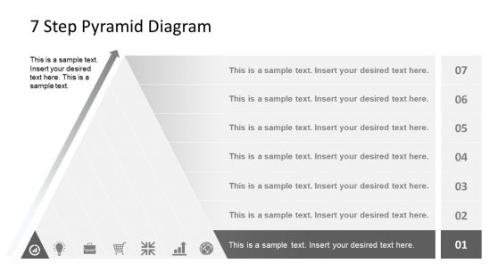 Slide of 7 Layer Pyramid Diagram - SlideModel