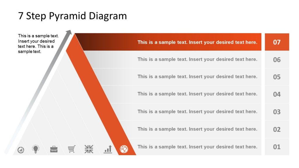Flat PowerPoint Pyramid Diagram - SlideModel
