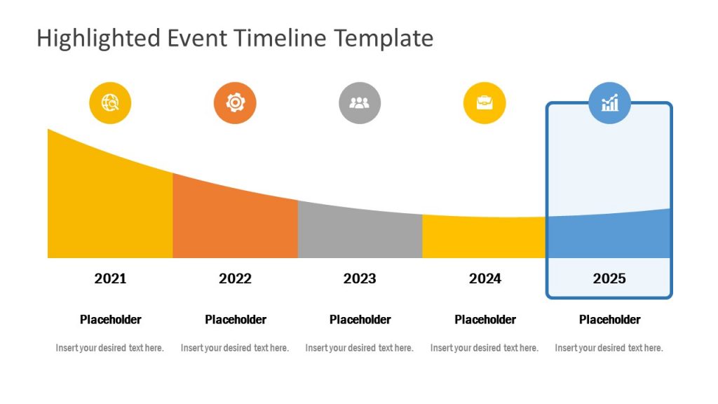 Timeline PowerPoint Highlighted Event PPT - SlideModel