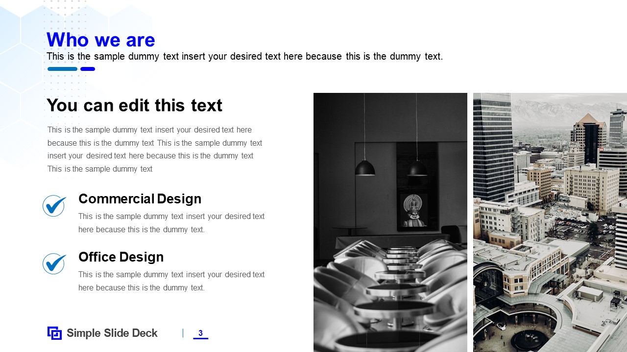 Free Simple Slide Deck Template & Google Slides