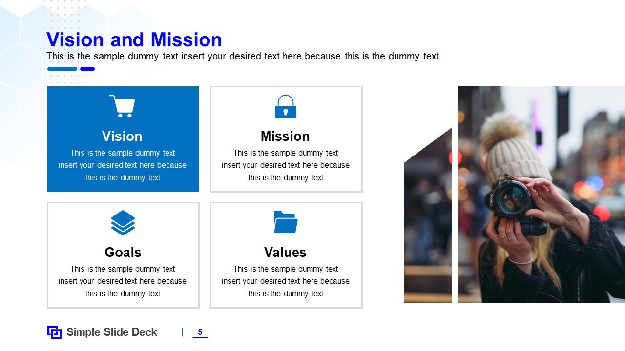 Free Simple Slide Deck Template & Google Slides