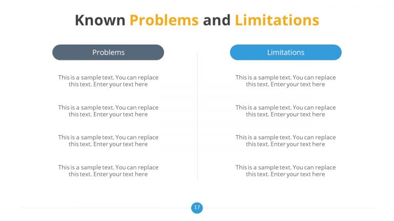 Problems and Limitation Slide Professional Thesis - SlideModel