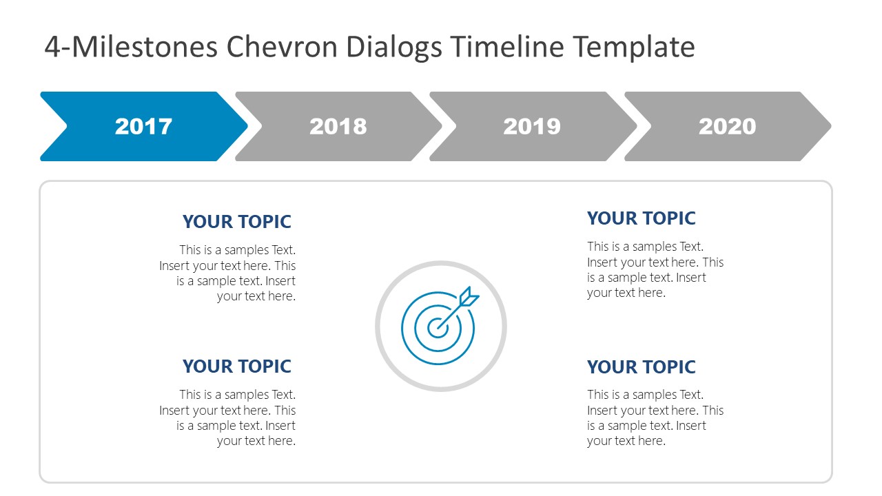 Free Chevron Dialogs Timeline Template & Google Slides