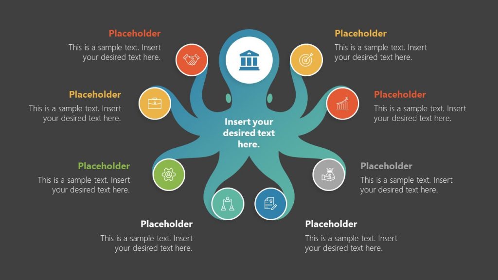 8 Steps Octopus Diagram PowerPoint Diagram - SlideModel
