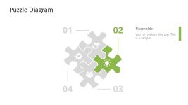 Step 2 Puzzle Diagram Shape PPT - SlideModel