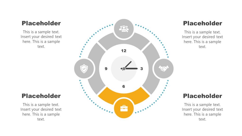 Editable Clock Time Management Template - SlideModel