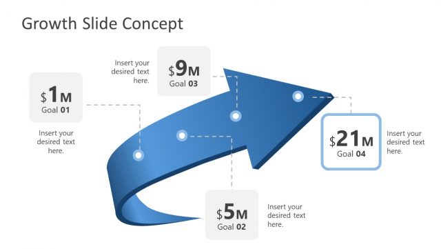Free Growth Arrow Concept Step 4 Diagram PPT - SlideModel