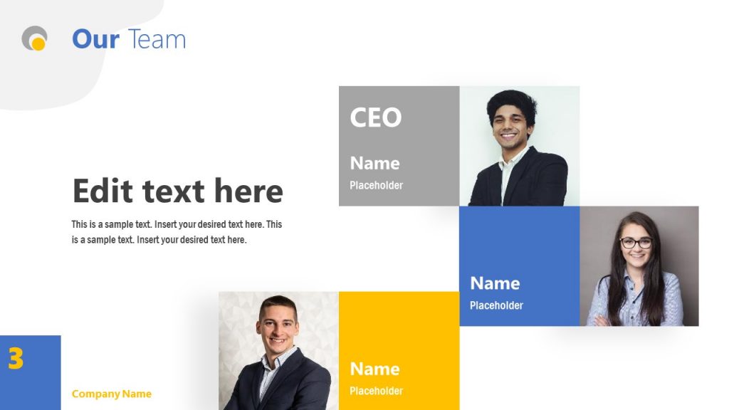 Simple Presentation PowerPoint Team Slide - SlideModel