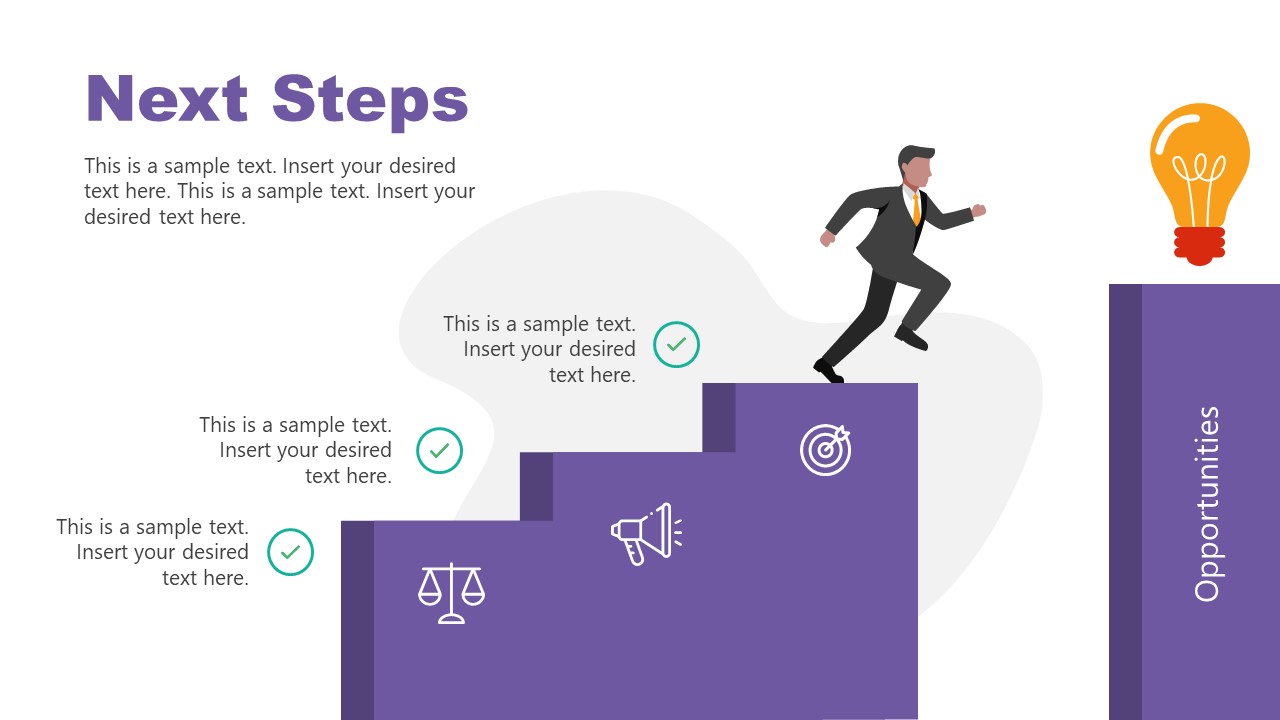 Free Next Steps PowerPoint Template & Google Slides
