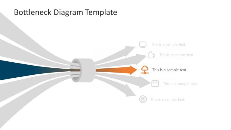 Arrow Template Step 3 Bottleneck PowerPoint - SlideModel