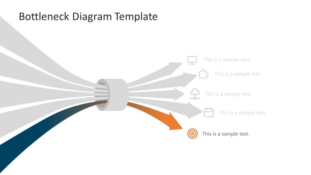 Arrow Template Step 5 Bottleneck PowerPoint - SlideModel