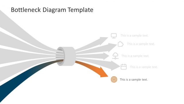 Arrow Template Step 5 Bottleneck PowerPoint - SlideModel