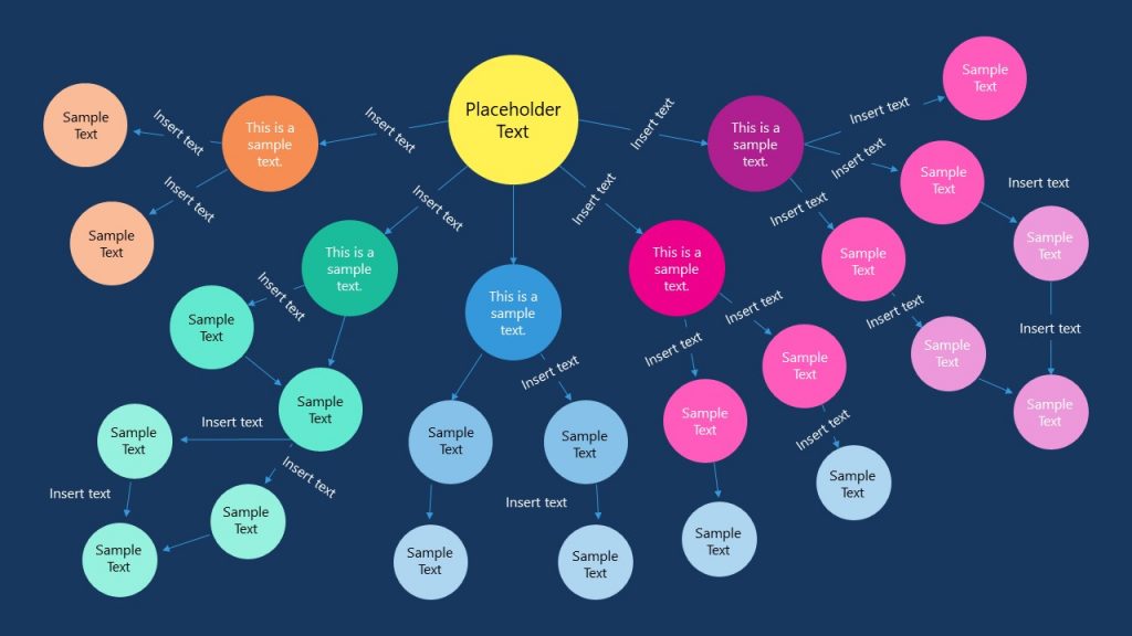 Colorful Free Concept Map Diagram Template - SlideModel